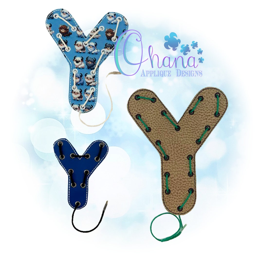 Letter Y Lace Board Design in the Hoop Embroidery Machine Design - Etsy
