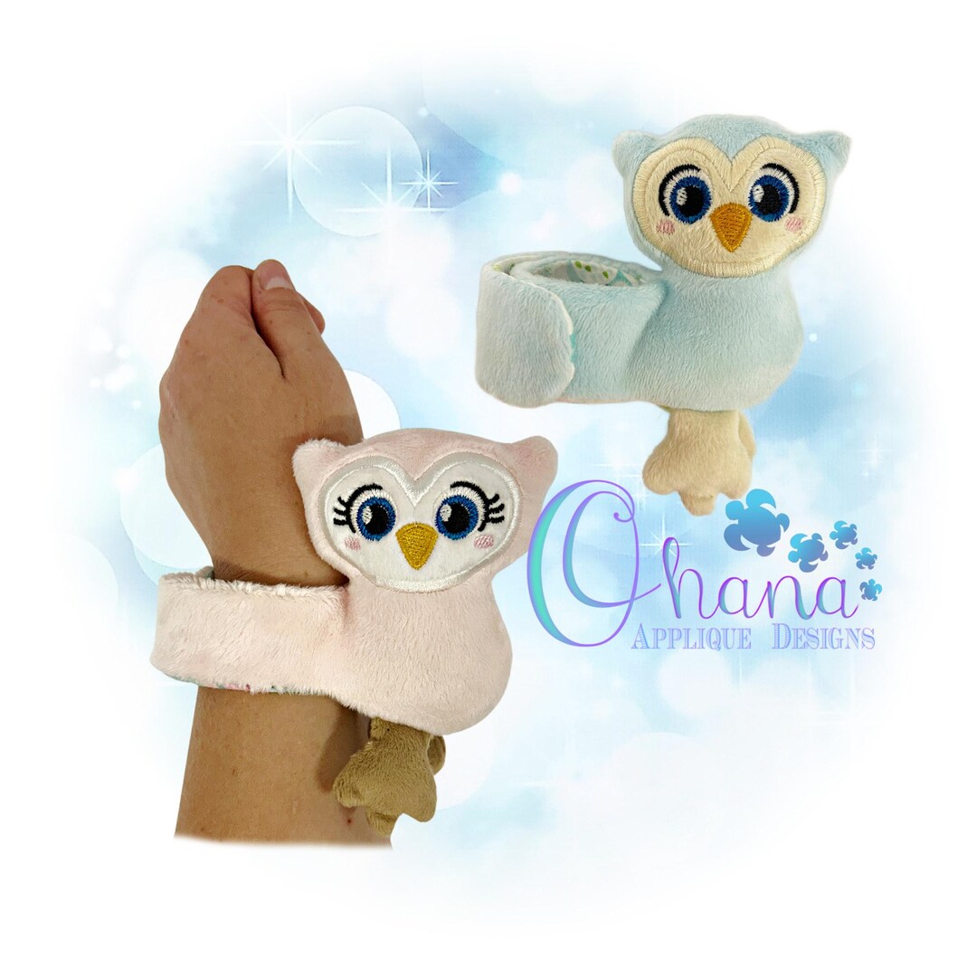 Owl Slap Bracelet Buddy in the Hoop Machine Embroidery Design - Etsy