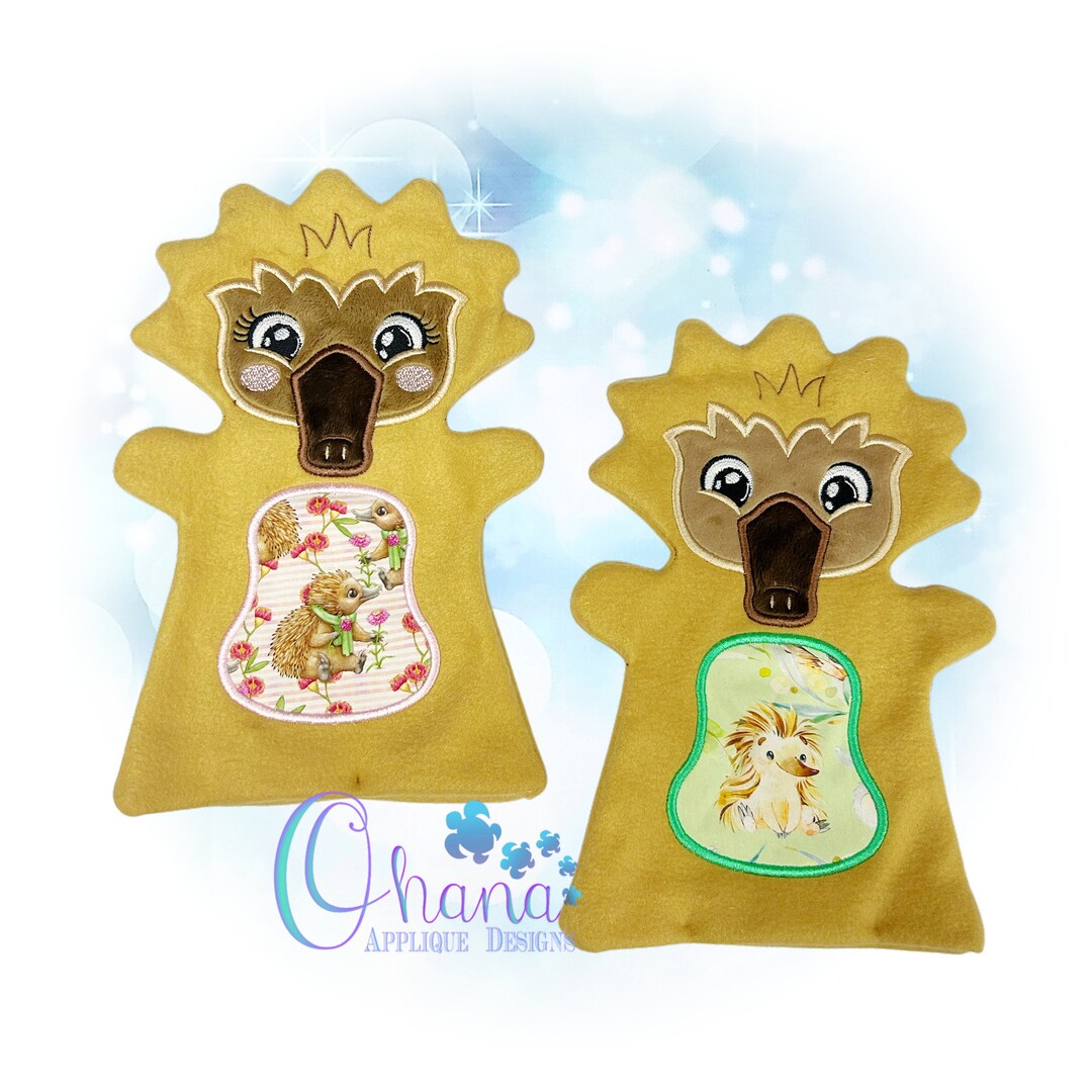 Echidna Hand Puppet in the Hoop Machine Embroidery Design - Etsy