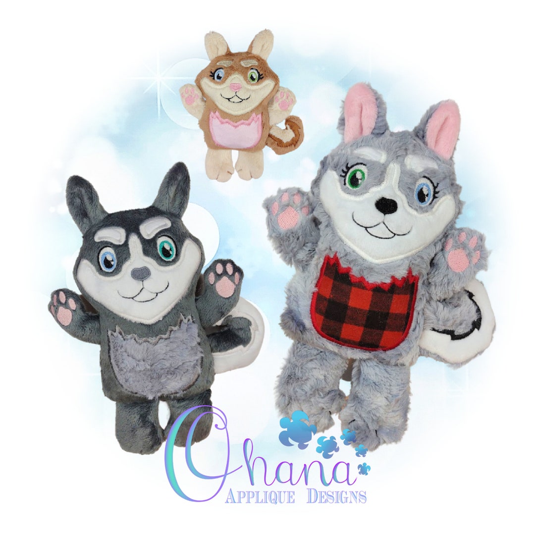 Husky Stuffie in the Hoop Machine Embroidery Design - Etsy