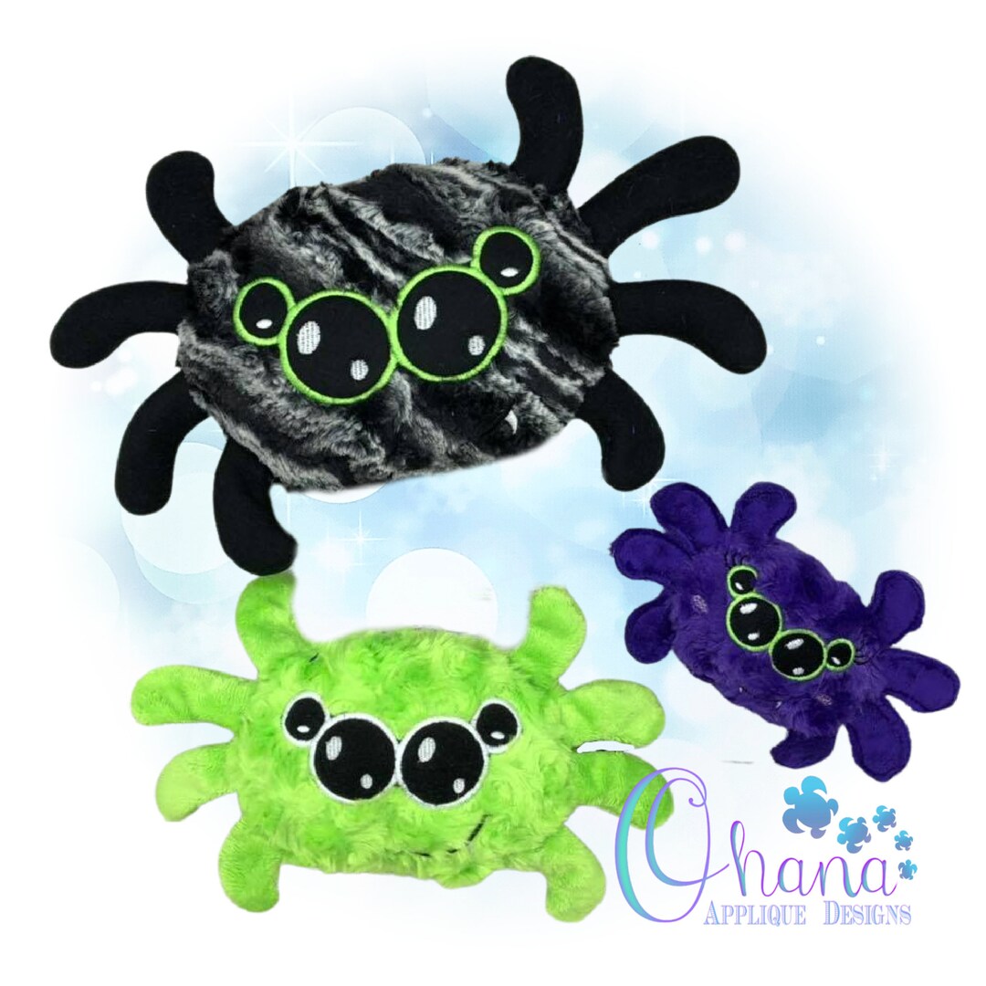 Spencer Spider Stuffie in the Hoop Machine Embroidery Design - Etsy