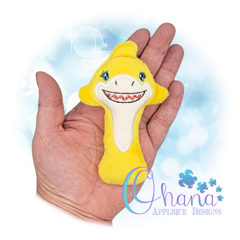 Shark Rattle in the Hoop Machine Embroidery Design - Etsy