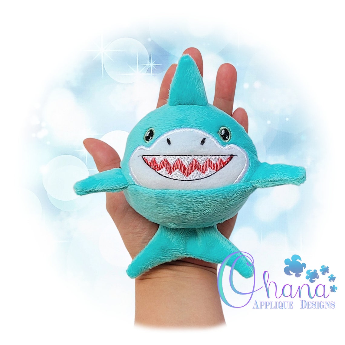 Ball Shark Stuffie in the Hoop Machine Embroidery Design - Etsy