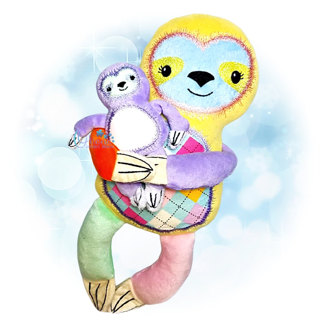 Sloth Plush Stuffie Pattern in the Hoop Machine Embroidery Design - Etsy