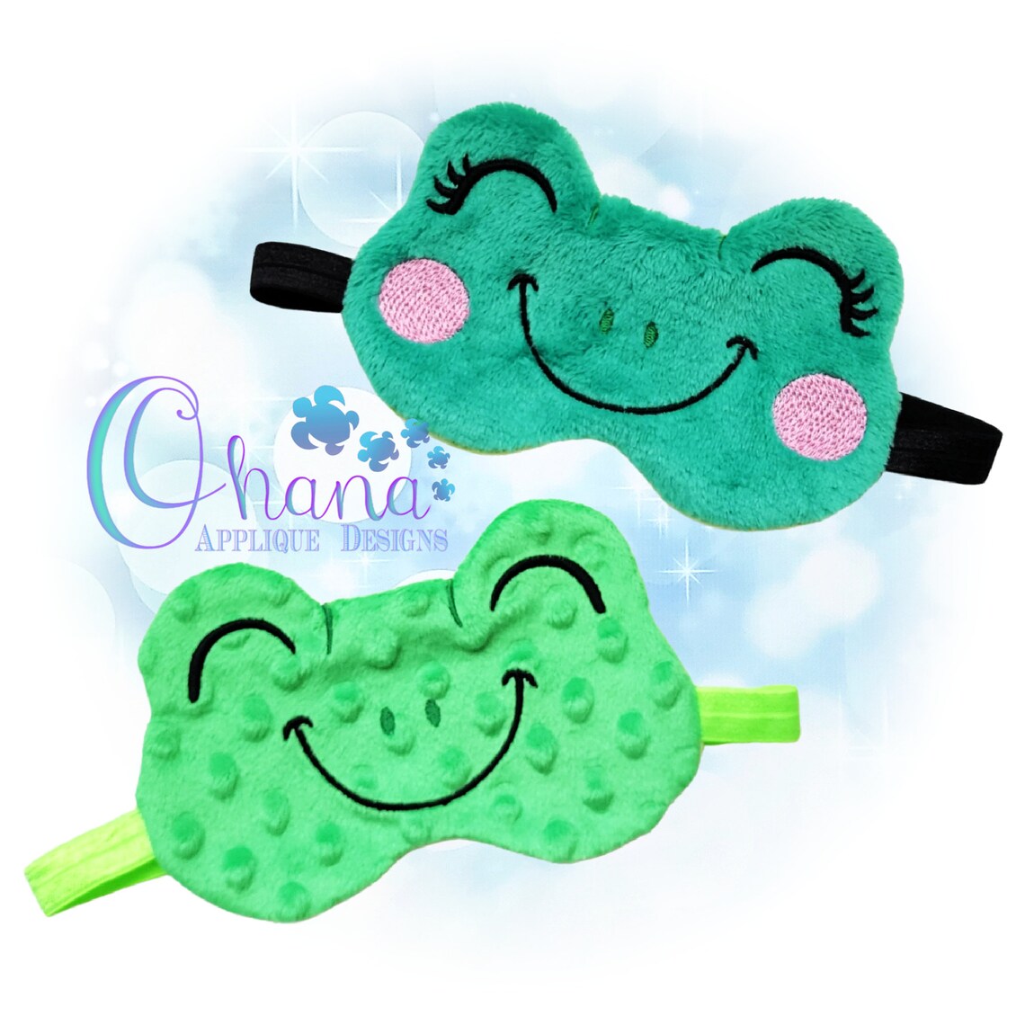 Frog Sleep Mask in the Hoop Machine Embroidery Design - Etsy
