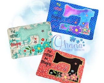 Coffee Mug Rug in the Hoop Machine Embroidery Design (Instant Download ...