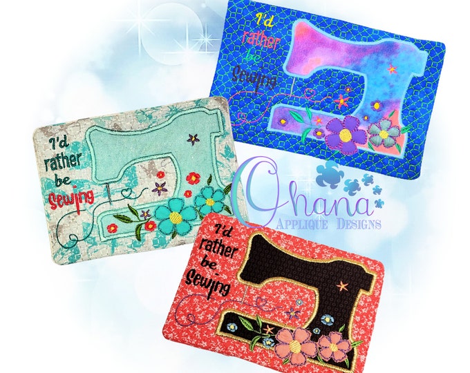 Sewing Mug Rug in the Hoop Machine Embroidery Design - Etsy