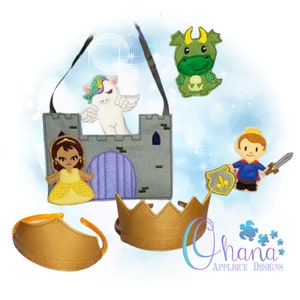Fantasy Kingdom Finger Puppet Set in the Hoop Machine Embroidery Design ...
