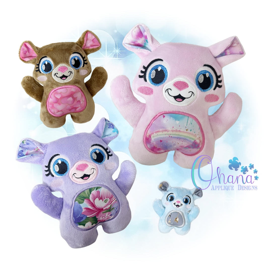 Huggable Bear Stuffie in the Hoop Machine Embroidery Design - Etsy