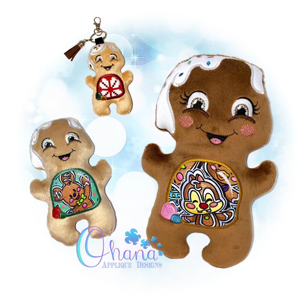 Icing Gingerbread Man Stuffie in the Hoop Embriodery Machine Design - Etsy