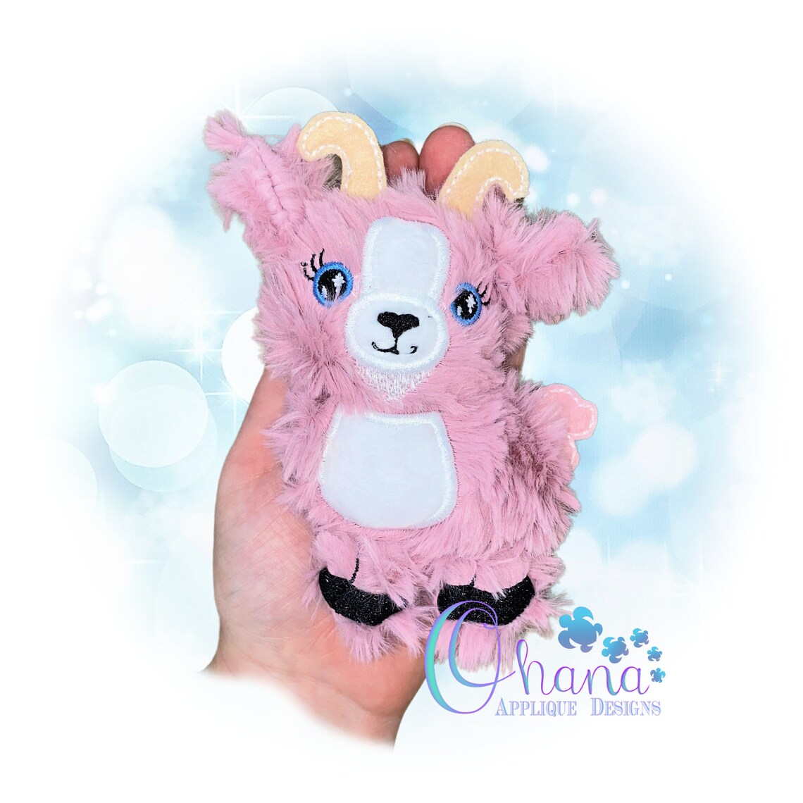 Melvin Goat Stuffie in the Hoop Machine Embroidery Design - Etsy