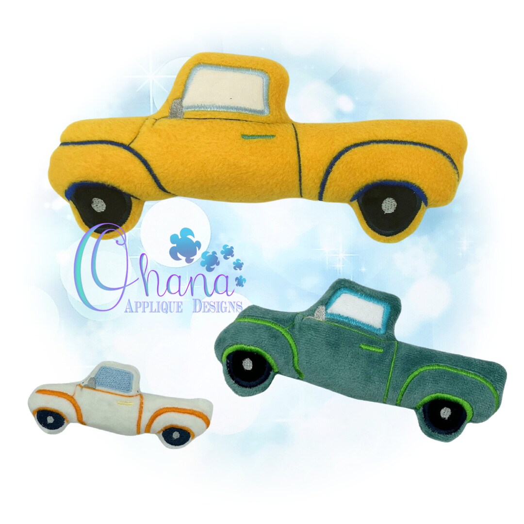 Pick up Truck Stuffie in the Hoop Machine Embroidery Design - Etsy