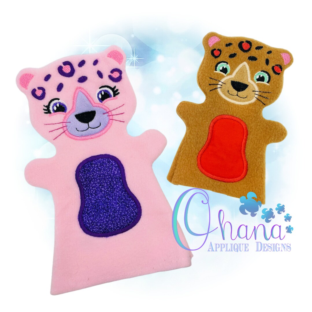 Leopard Hand Puppet in the Hoop Machine Embroidery Design - Etsy
