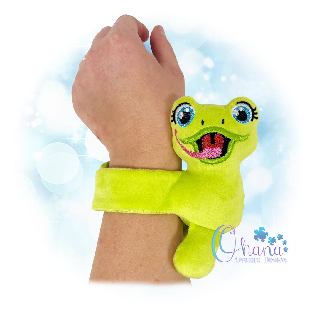 Frog Slap Bracelet Buddy in the Hoop Machine Embroidery Design - Etsy