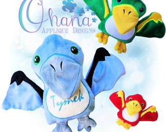 Rexi T Rex Stuffie in the Hoop Machine Embroidery Design - Etsy