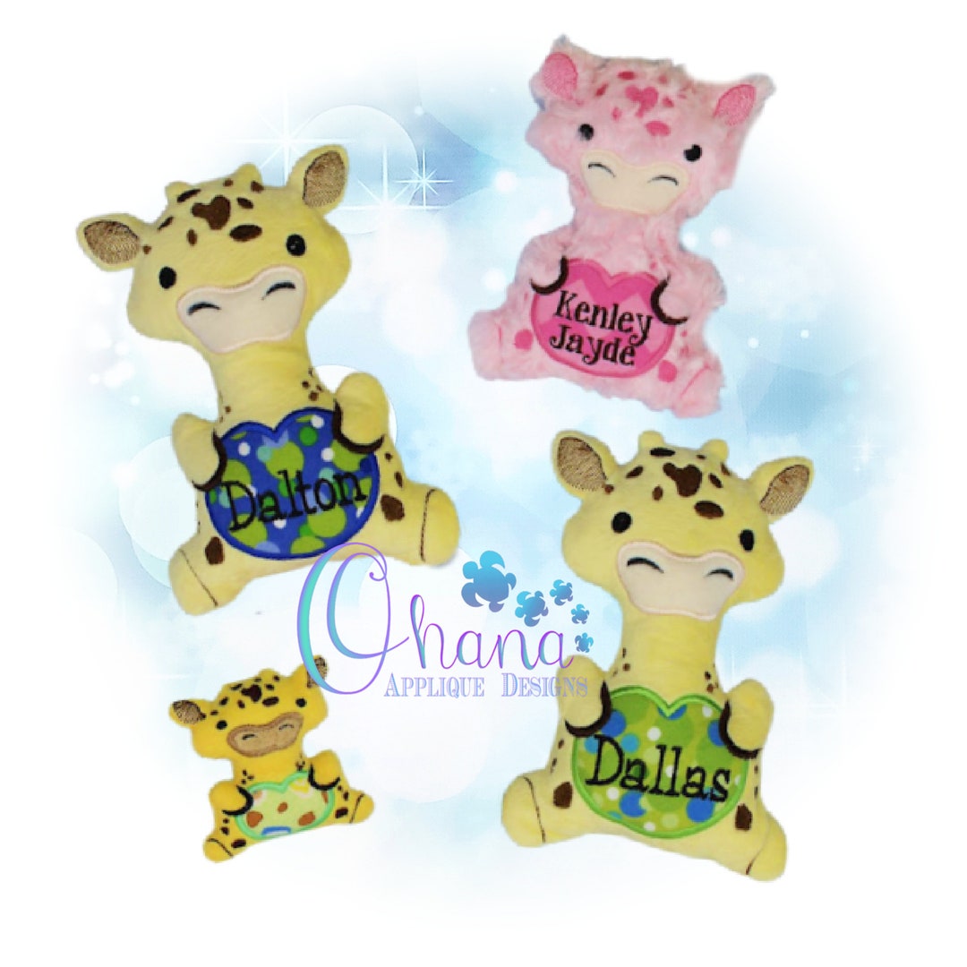 Ginger Giraffe Stuffie in the Hoop Machine Embroidery Design - Etsy