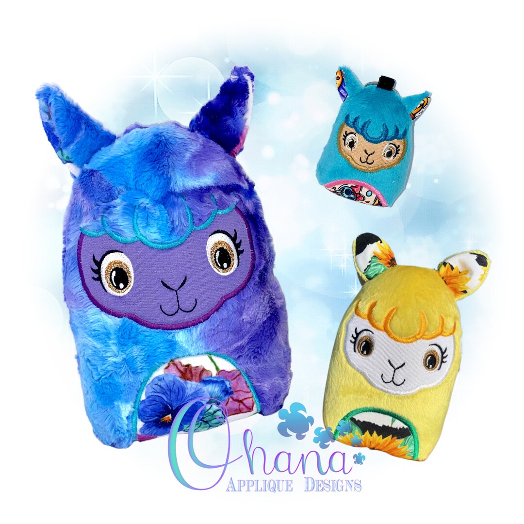 Llama Eggie Stuffie in the Hoop Machine Embroidery Design - Etsy