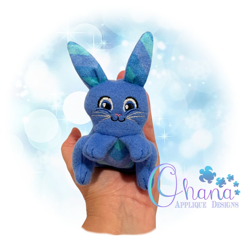 Hopsy Bunny Stuffie in the Hoop Embroidery Machine Design - Etsy