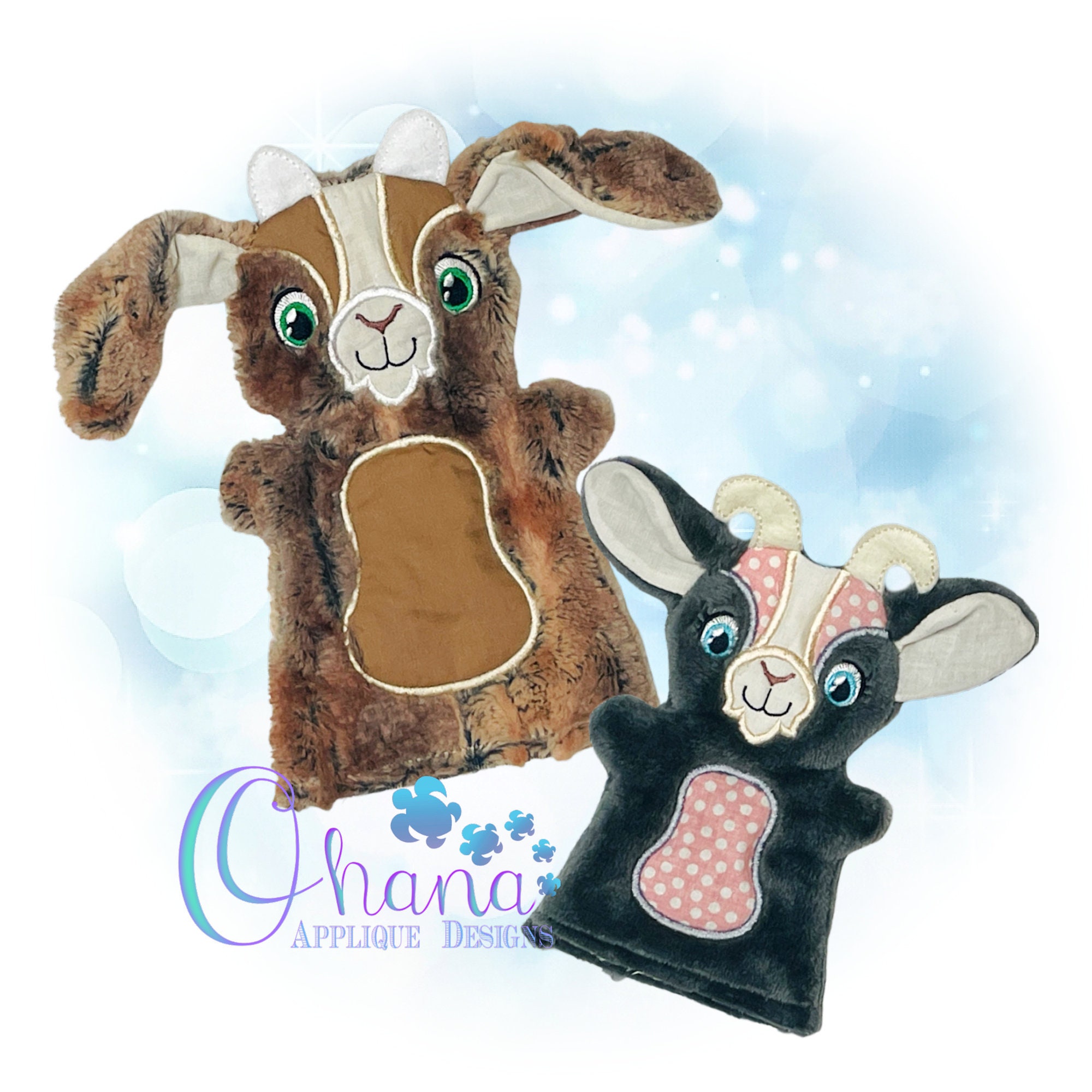 Goat Hand Puppet in the Hoop Machine Embroidery Design - Etsy