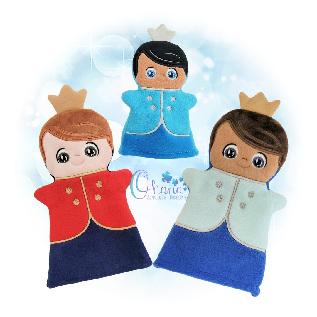 Prince Hand Puppet in the Hoop Machine Embroidery Design - Etsy