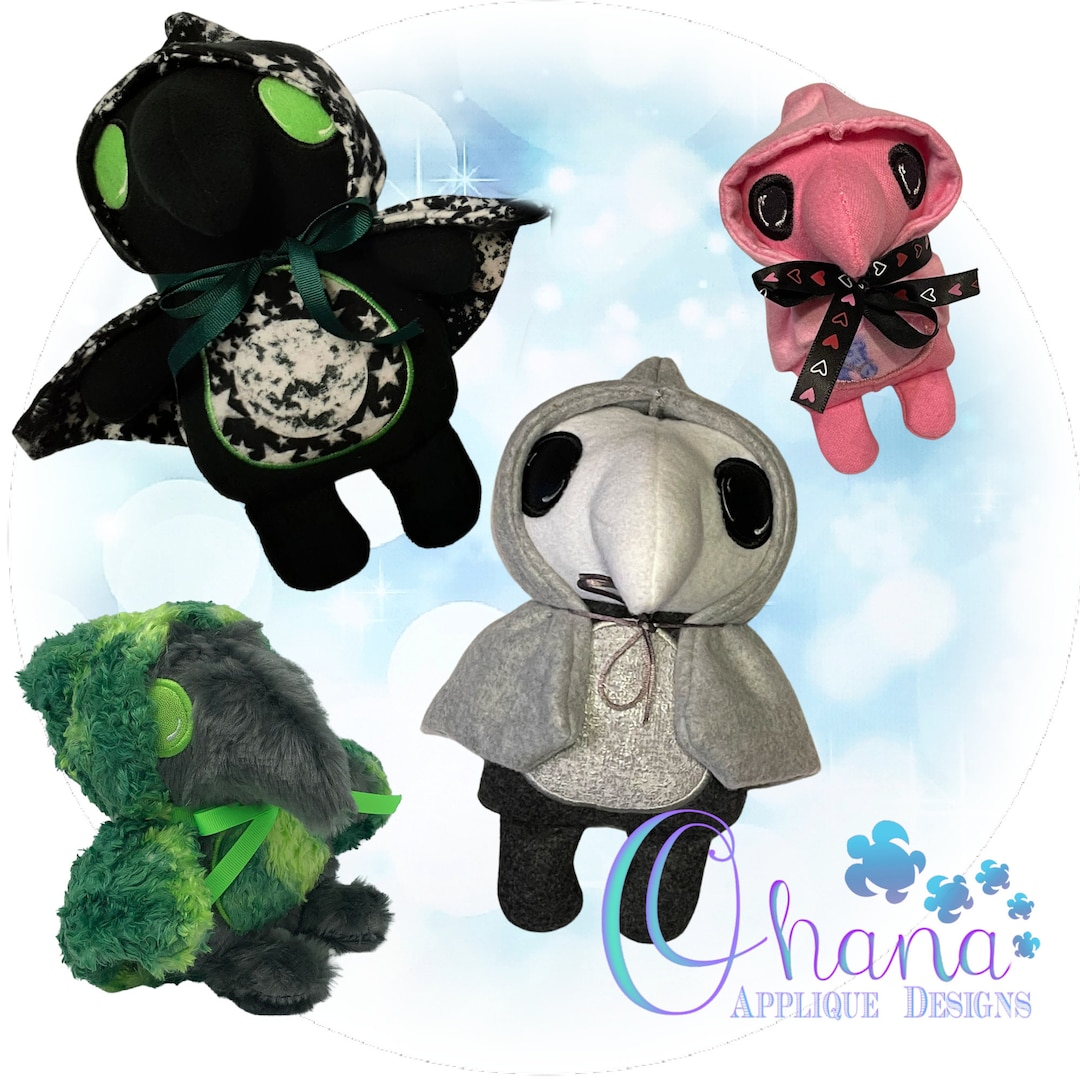 Plague Doctor Stuffie in the Hoop Machine Embroidery Design - Etsy