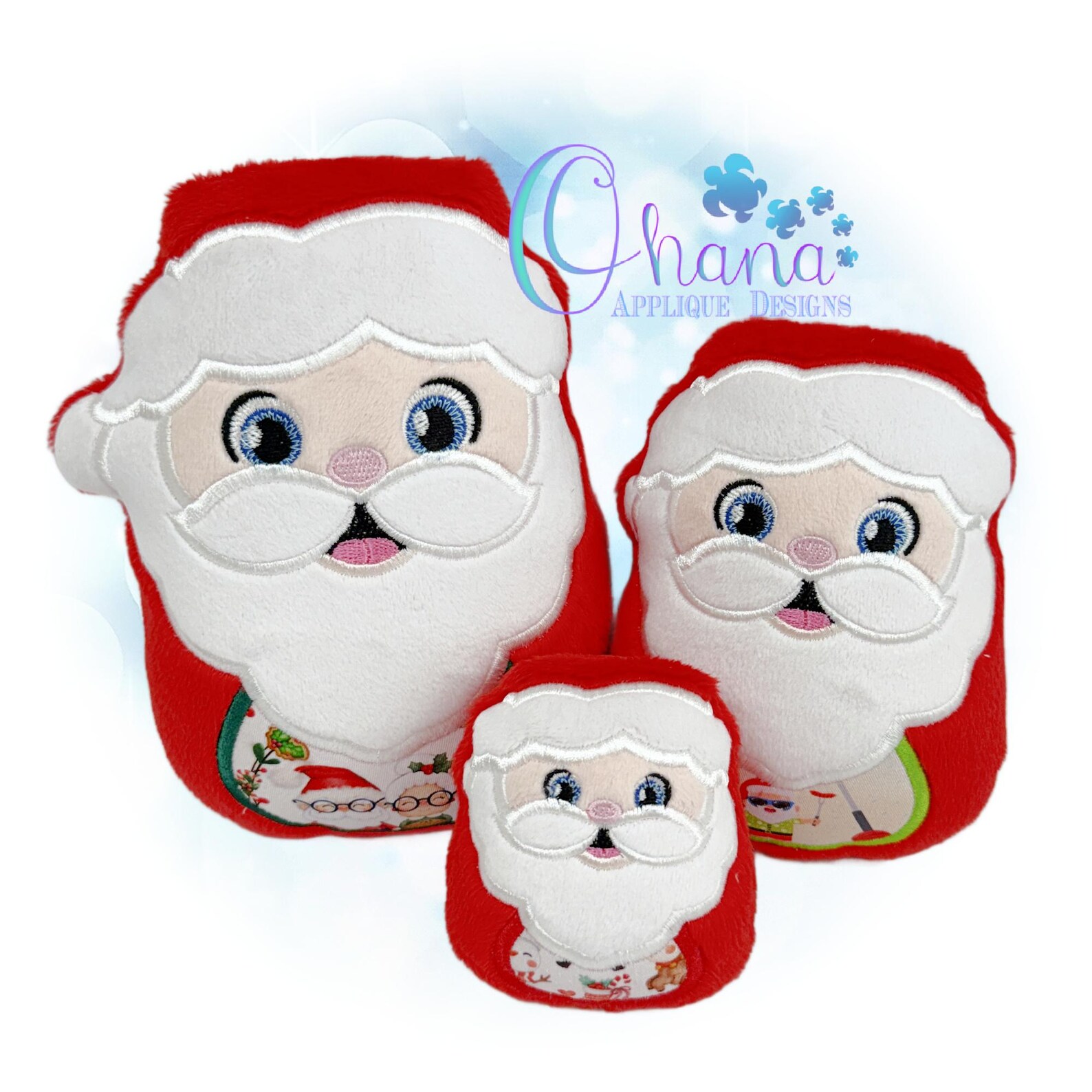 Santa Claus Egglet Stuffie in the Hoop Embroidery Machine Design - Etsy