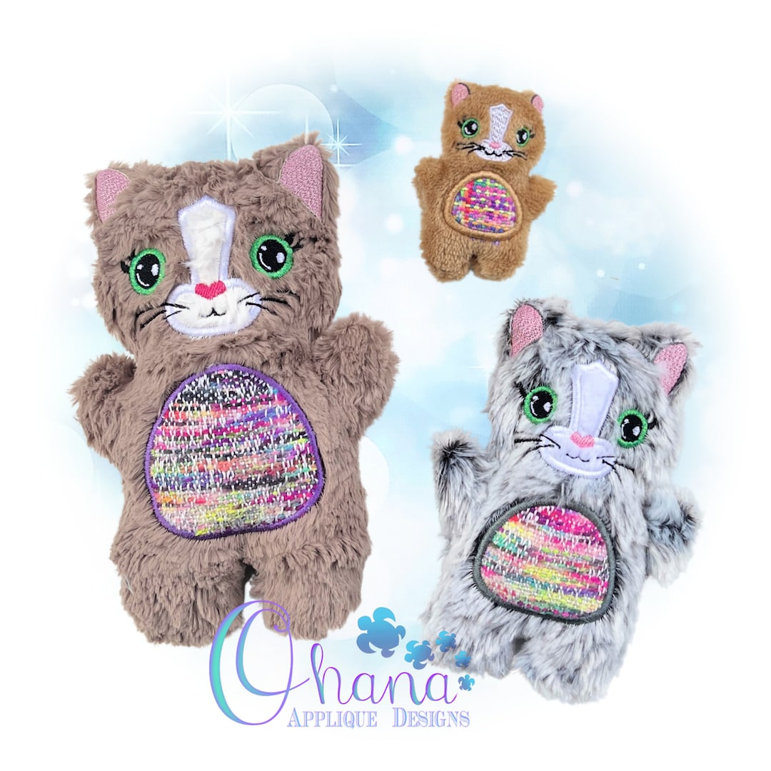 Chloe Cat Stuffie in the Hoop Machine Embroidery Design - Etsy