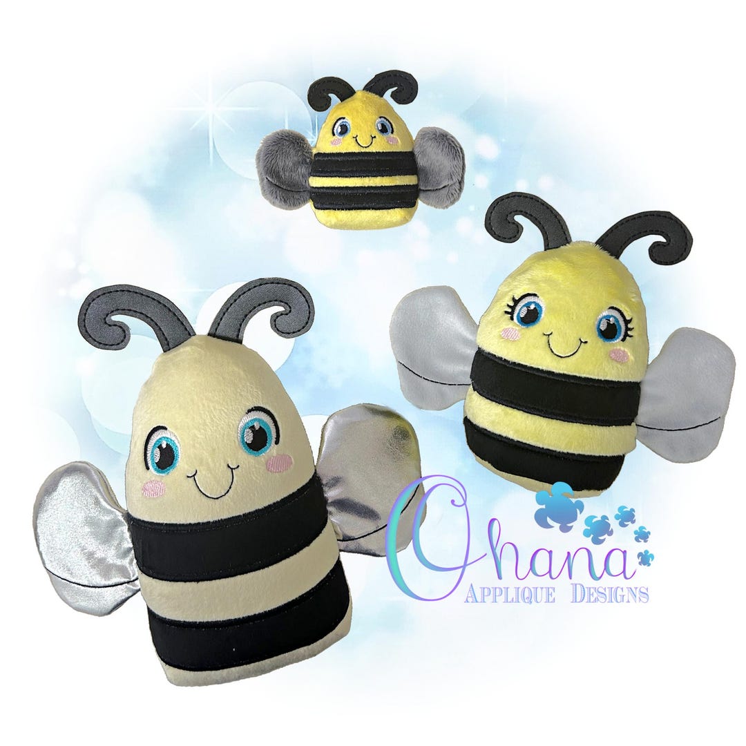 Bee Eggie Stuffie in the Hoop Embroidery Machine Design - Etsy