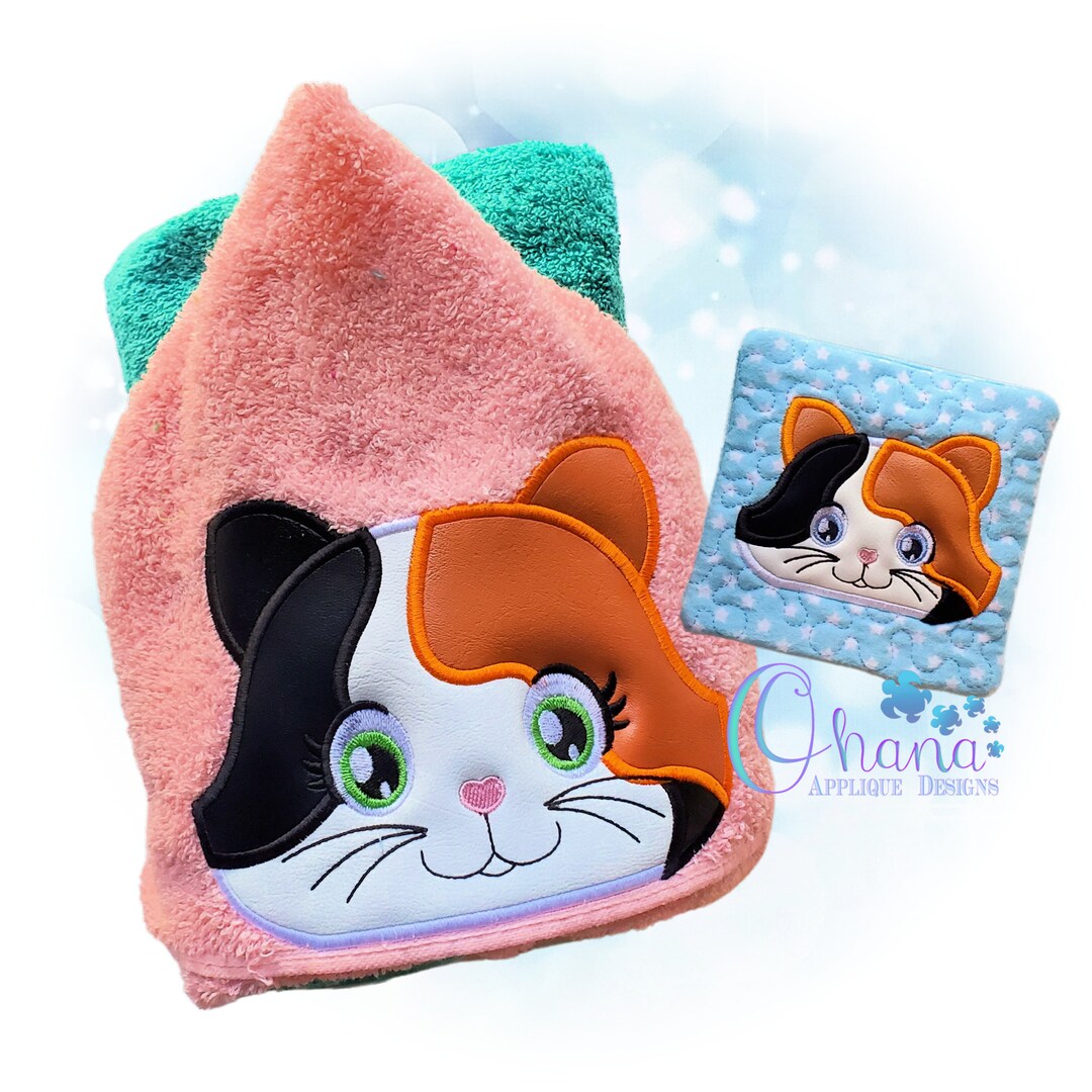 Calico Cat Peeker in the Hoop Embroidery Design - Etsy
