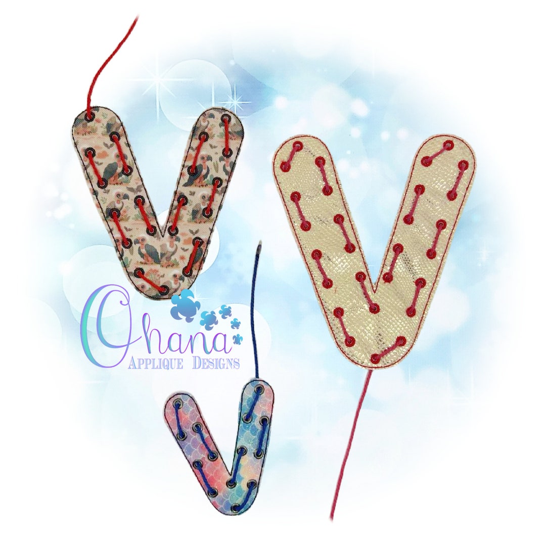 Letter V Lace Board Design in the Hoop Embroidery Machine Design - Etsy