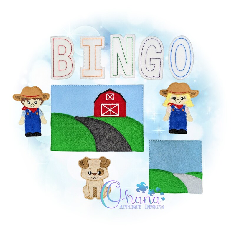 BINGO Finger Puppets in the Hoop Machine Embroidery Design - Etsy