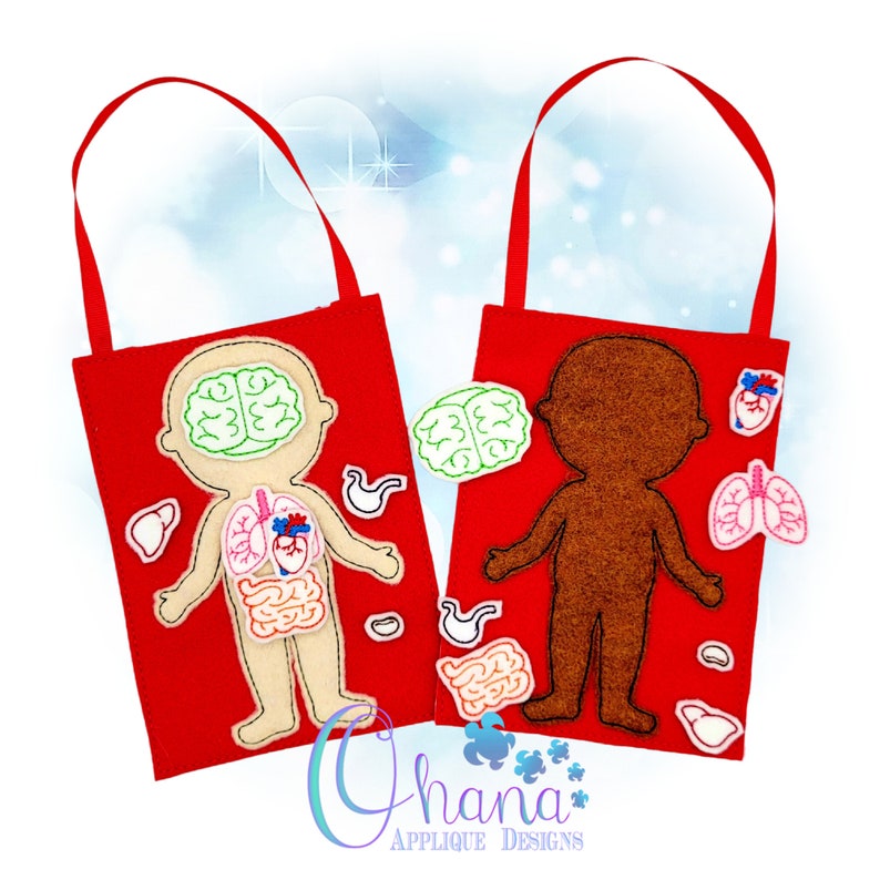 Anatomy Busy Bag in the Hoop Machine Embroidery Design - Etsy