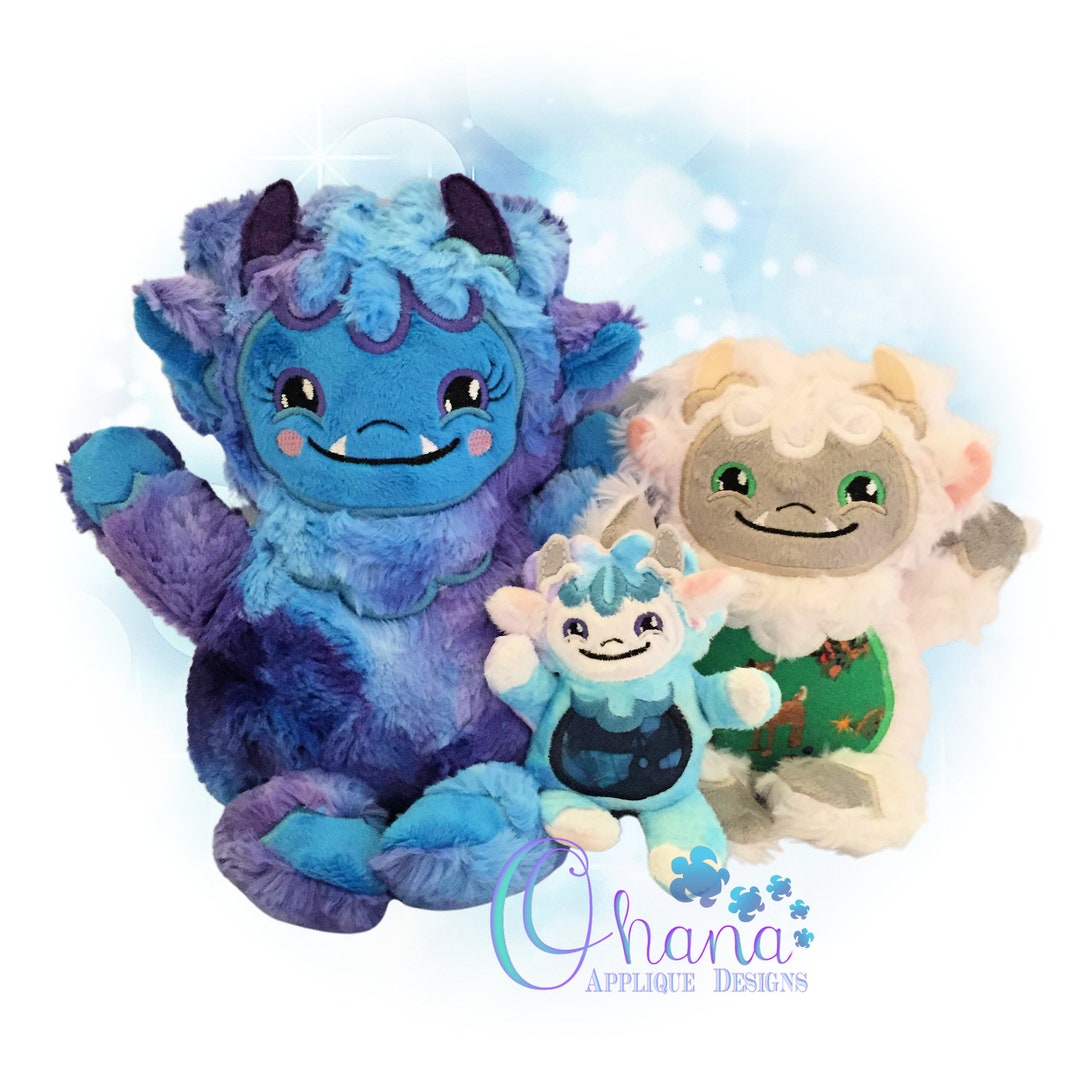 Yeti Stuffie in the Hoop Machine Embroidery Design - Etsy