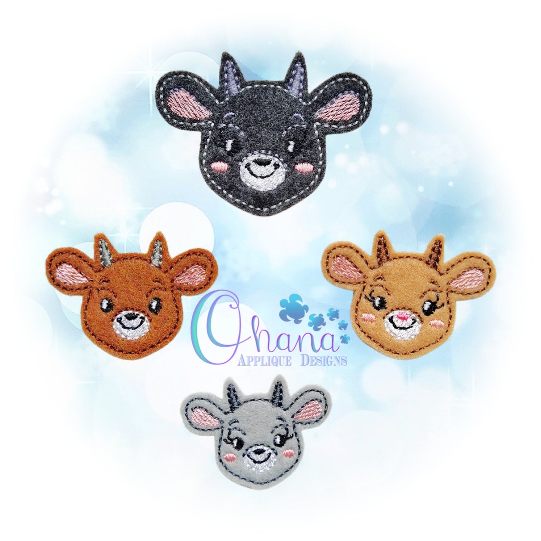 Goat Feltie in the Hoop Machine Embroidery Design - Etsy