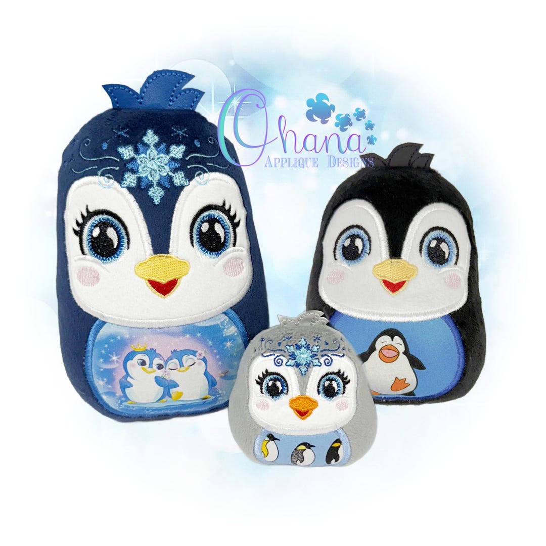 Penguin Egglet Stuffie in the Hoop Machine Embroidery Design - Etsy