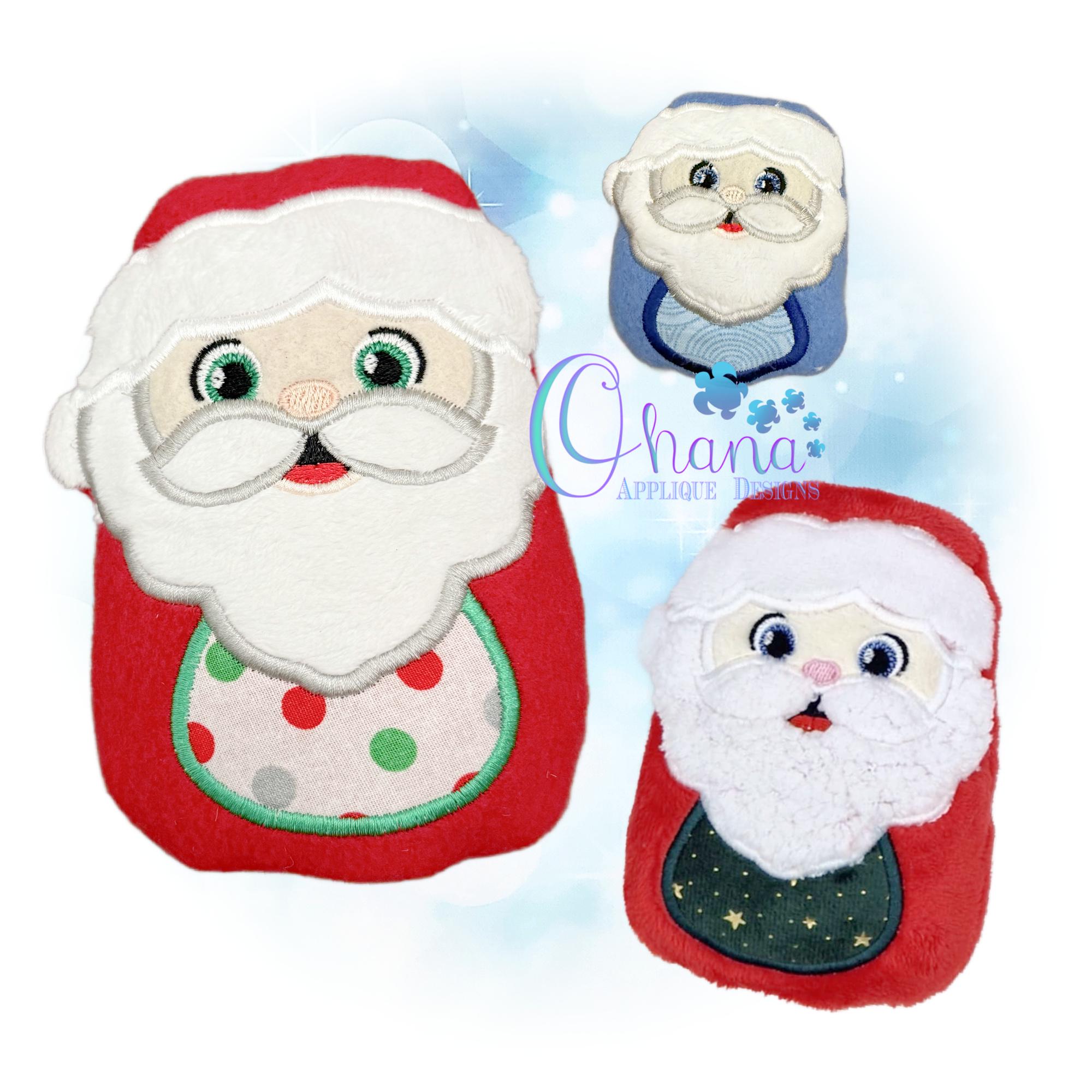 Santa Claus Egglet Stuffie in the Hoop Embroidery Machine Design - Etsy