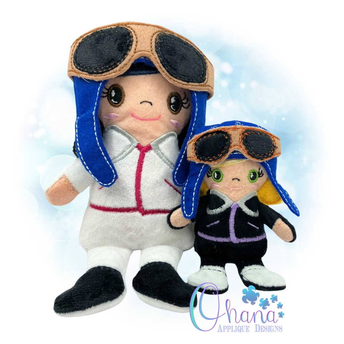 Aviator Pilot Stuffie in the Hoop Embroidery Machine Design - Etsy