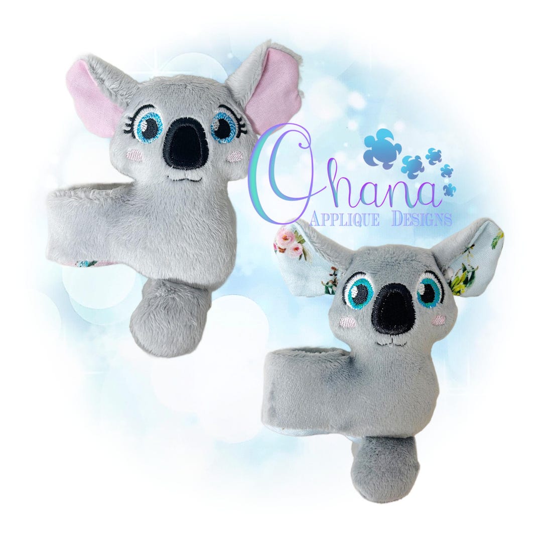 Koala Slap Bracelet Buddy in the Hoop Machine Embroidery Design - Etsy