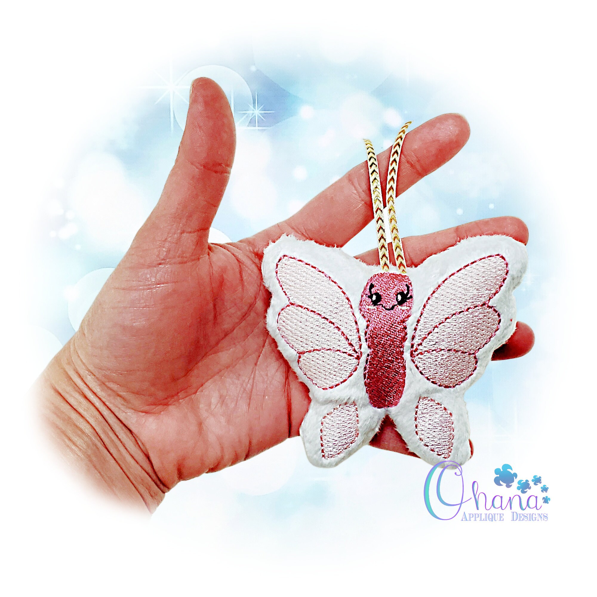Flutter Butterfly Stuffie in the Hoop Machine Embroidery - Etsy Canada