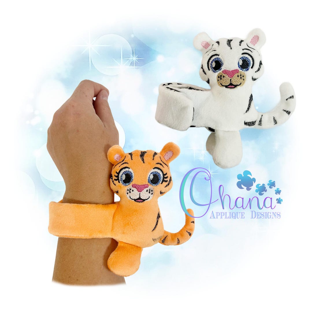 Tiger Slap Bracelet Buddy in the Hoop Machine Embroidery Design - Etsy