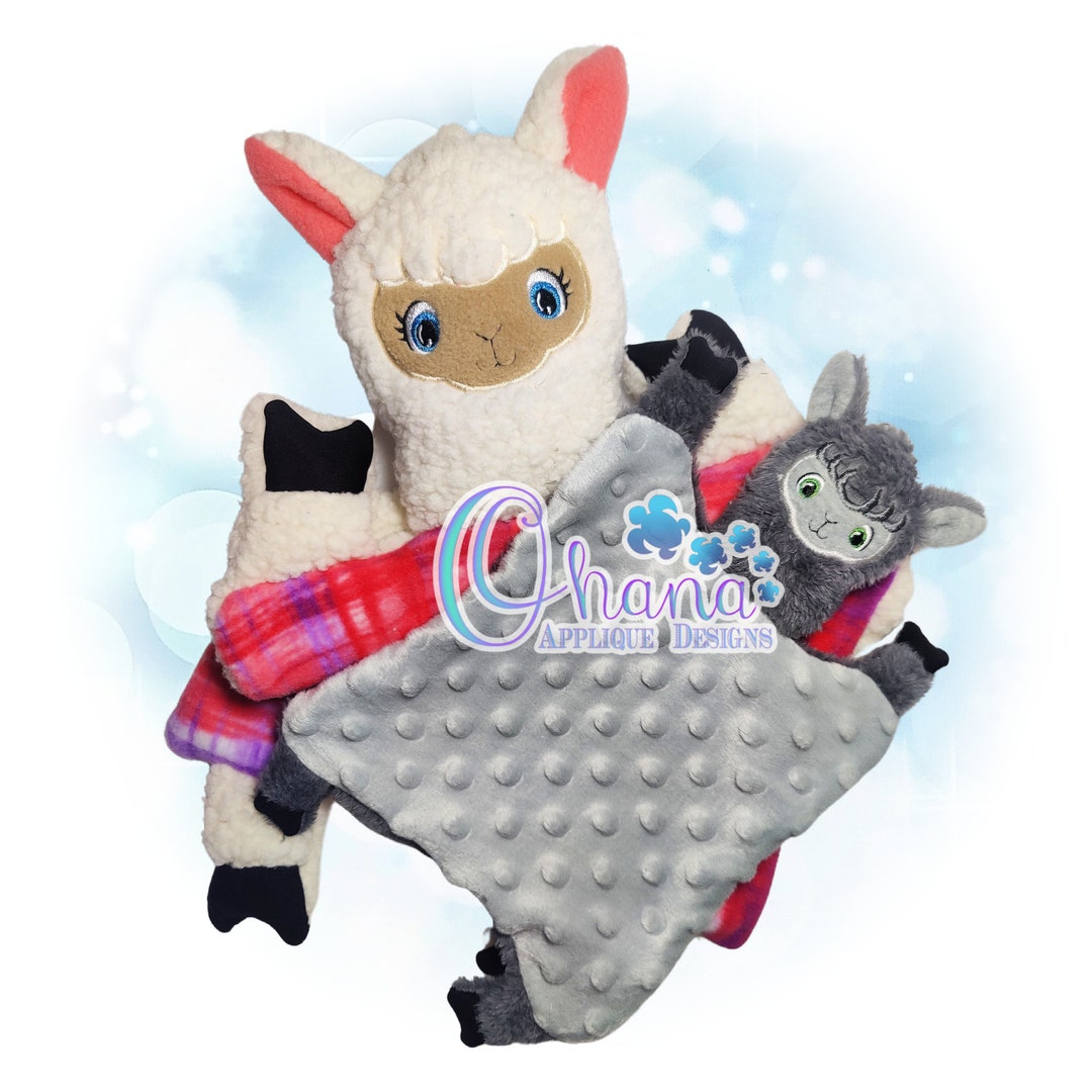 Llama Lovey in the Hoop Machine Embroidery Design - Etsy