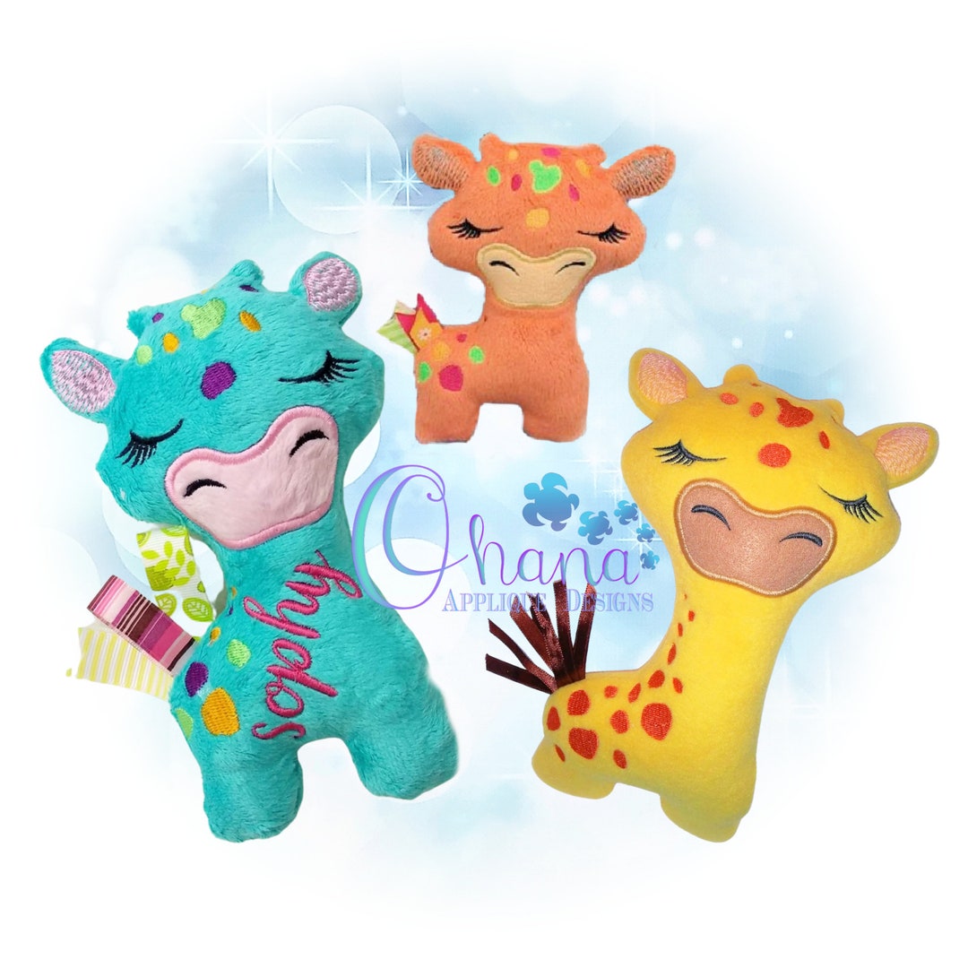 Rosie the Giraffe Stuffie in the Hoop Machine Embroidery Design - Etsy