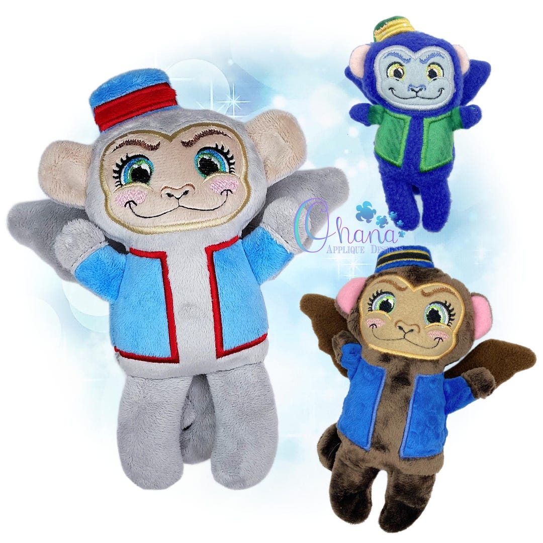 Flying Monkey Stuffie in the Hoop Machine Embroidery Design - Etsy