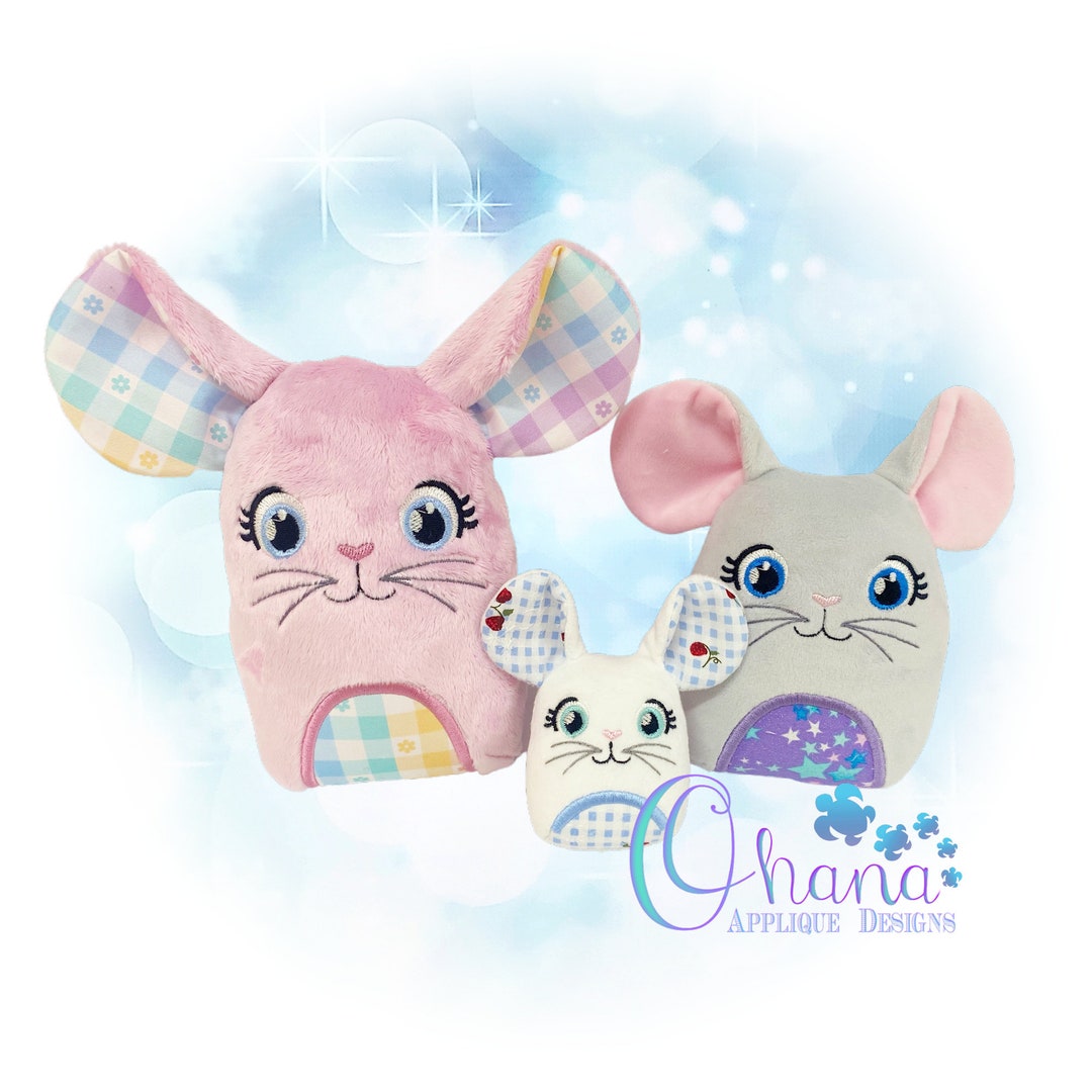 Mouse Eggie Stuffie in the Hoop Machine Embroidery Design - Etsy