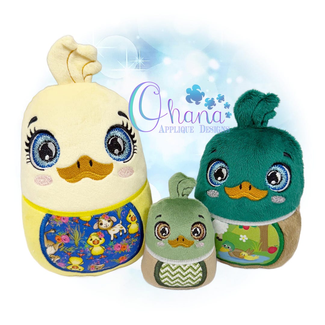 Duck Egglet Stuffie in the Hoop Machine Embroidery Design - Etsy