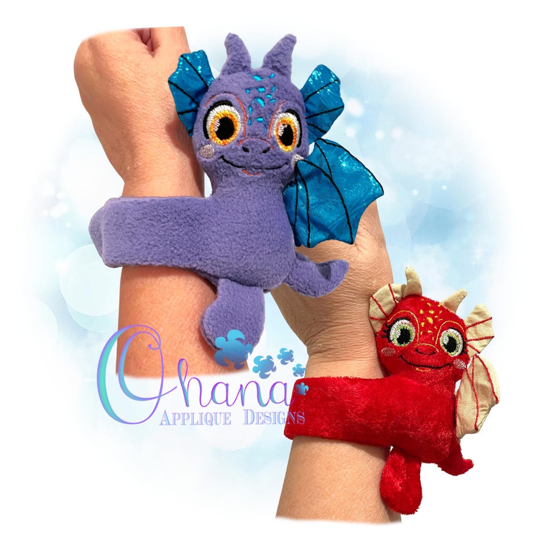 Dragon Slap Bracelet Buddy in the Hoop Machine Embroidery Design - Etsy
