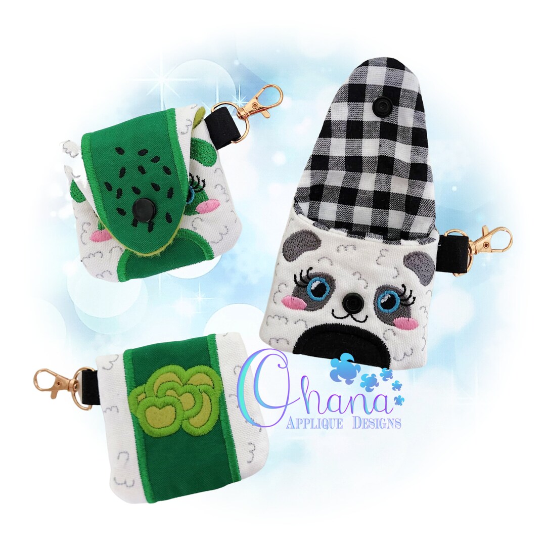 Sushi Panda Coin Purse in the Hoop Machine Embroidery Design - Etsy