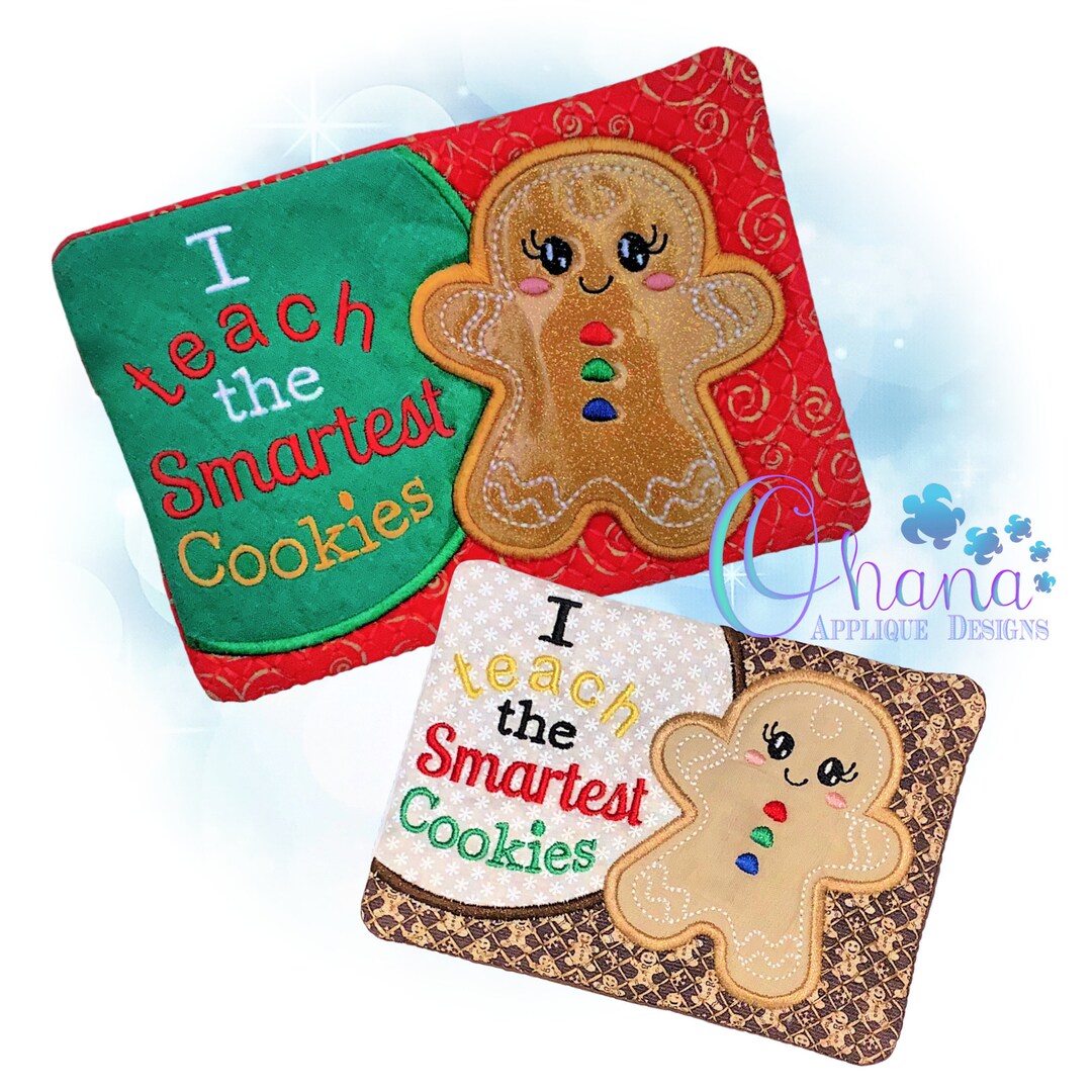 Gingerbread Mug Rug in the Hoop Machine Embroidery Design - Etsy