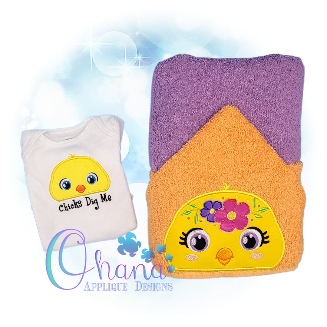 Floral Chick Peeker in the Hoop Embroidery Machine Design - Etsy