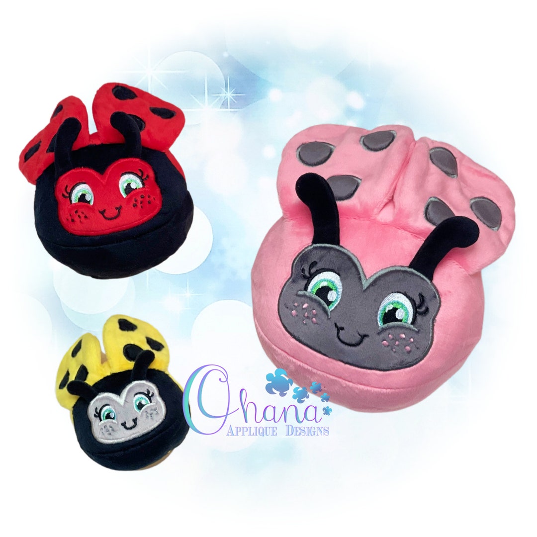 Ladybug Ball Stuffie in the Hoop Machine Embroidery Design - Etsy